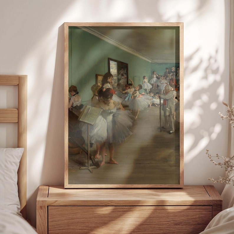 Vintage Ballerina Wall Art Print | the Dance Class Print | Ballet Dance ...