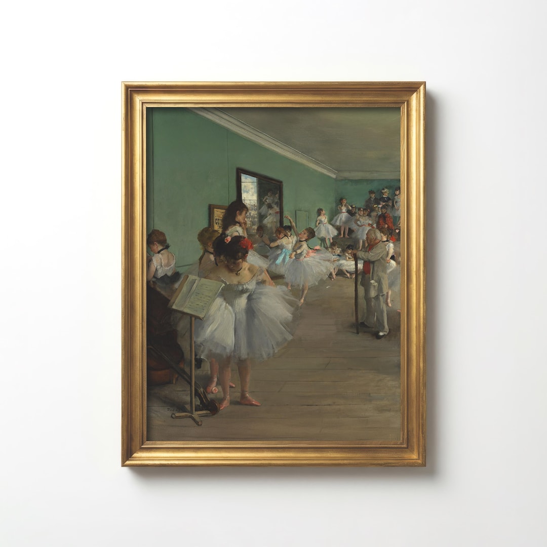 Vintage Ballerina Wall Art Print | the Dance Class Print | Ballet Dance ...