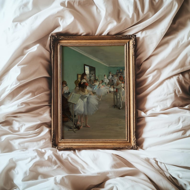 Vintage Ballerina Wall Art Print | the Dance Class Print | Ballet Dance ...
