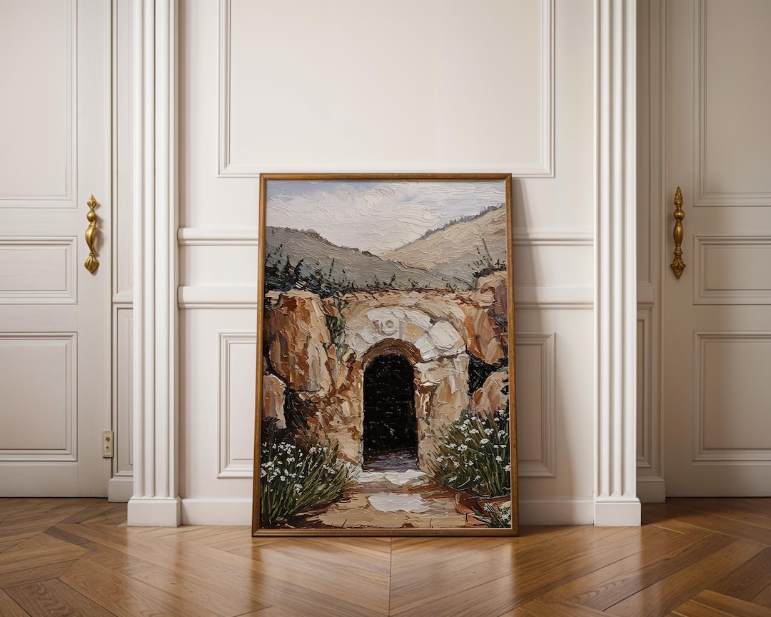 Empty Tomb Print | Easter Sunday Artwork | Inspirational Wall Art ...