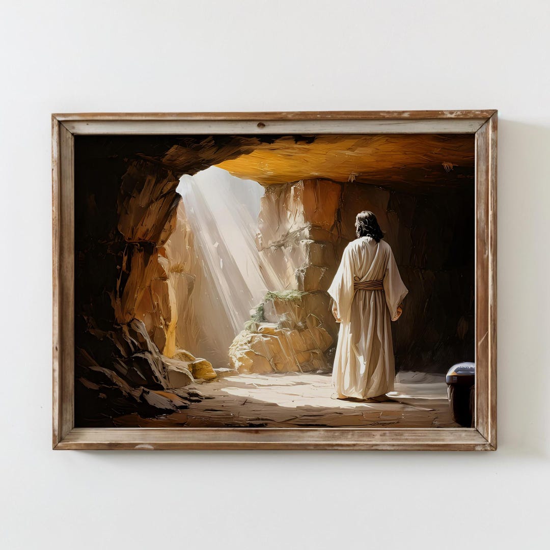 Empty Tomb Wall Art | LDS Easter Art Print for Easter | Resurrection ...