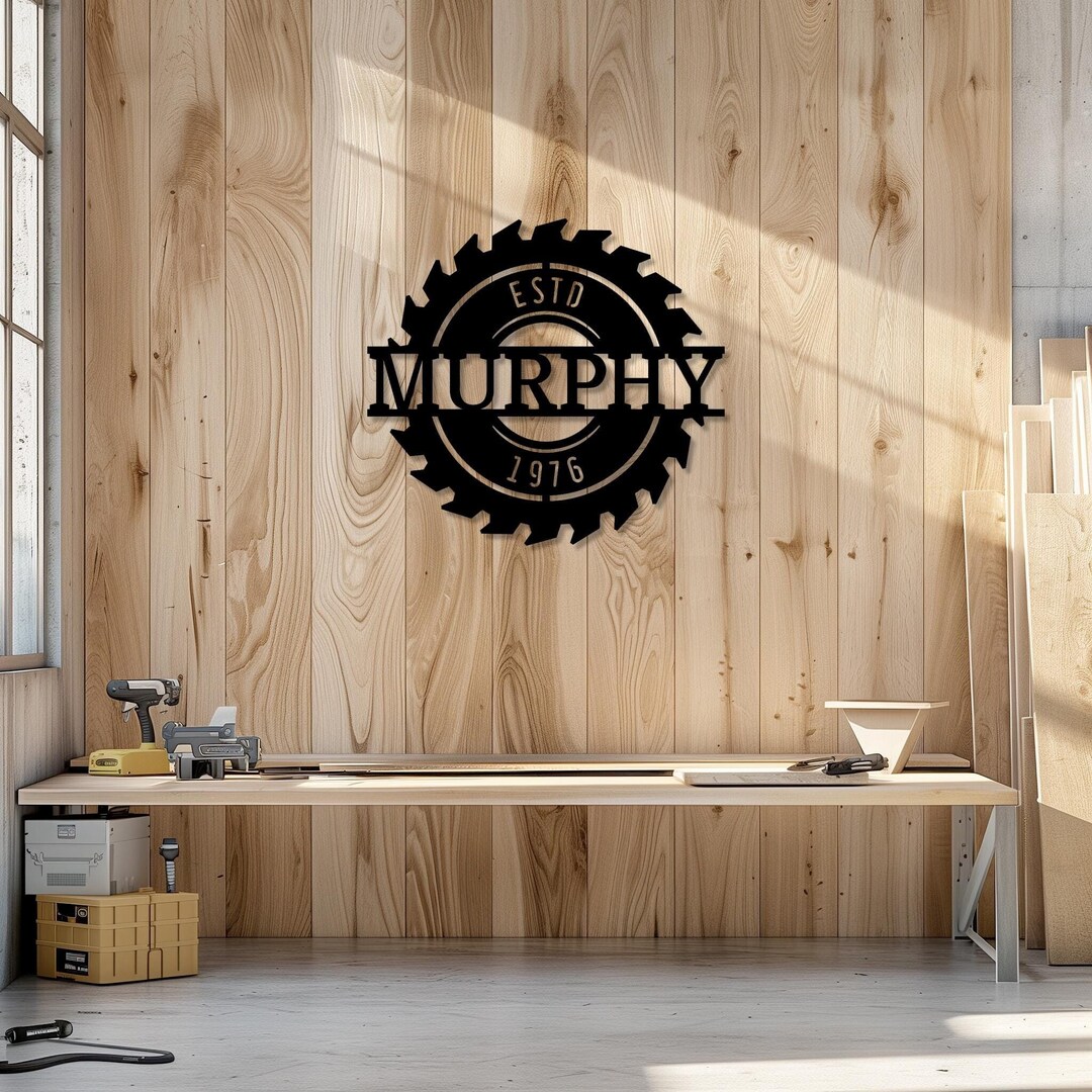 Personalized Carpentry Metal Wall Art • Custom Woodworking Steel Wall ...