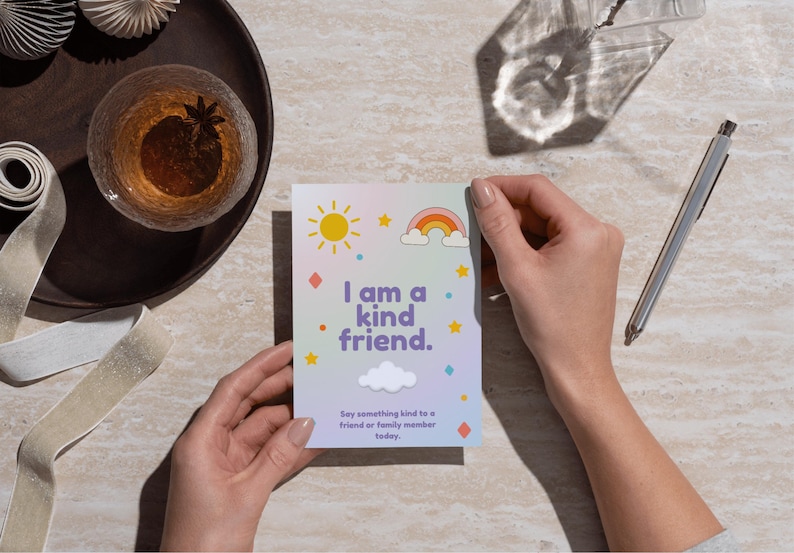 Printable Kids Affirmation Cards – 30 Positive Mindset Prompts for ...