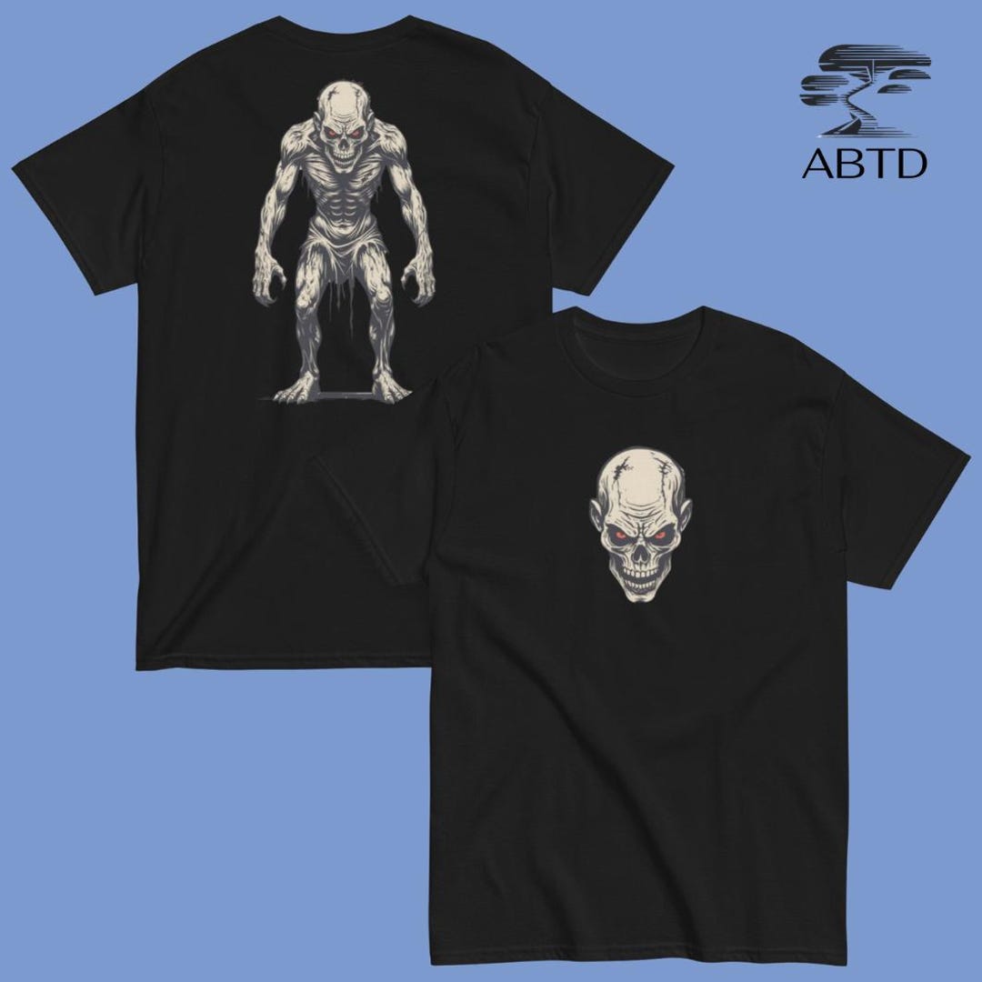 Monster Jumper Giift Idea Scary Ghoul Monster Tee Horror Skull Graphic ...