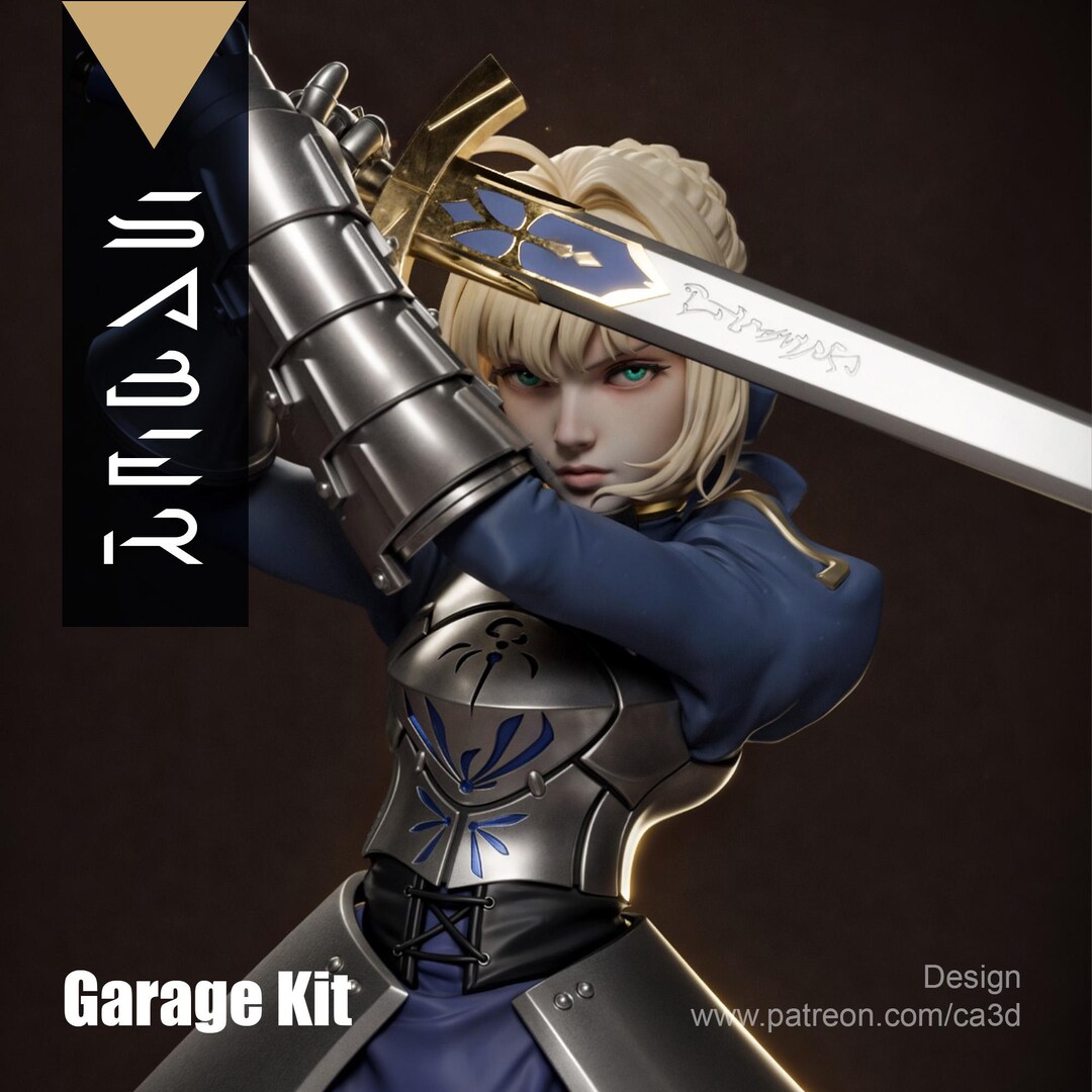 Figure Kit Saber Fate Stay Night 3D Print - Etsy