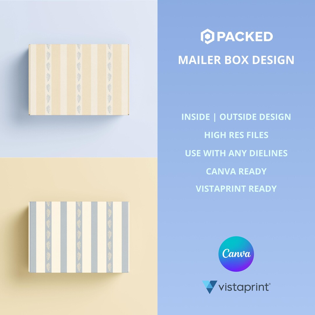 PACKED | BRANCH Mailer Box Template | HOLIDAY Collection 4 - Etsy