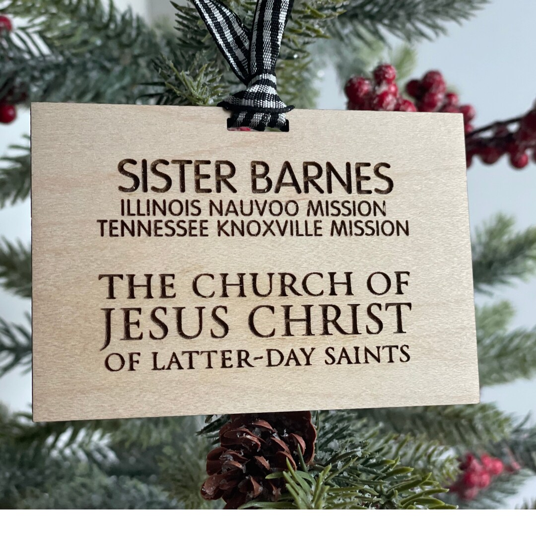 LDS Mission Tag Keepsake Ornament, Missionary Gift Keepsake ...