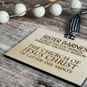 LDS Mission Tag Keepsake Ornament, Missionary Gift Keepsake ...