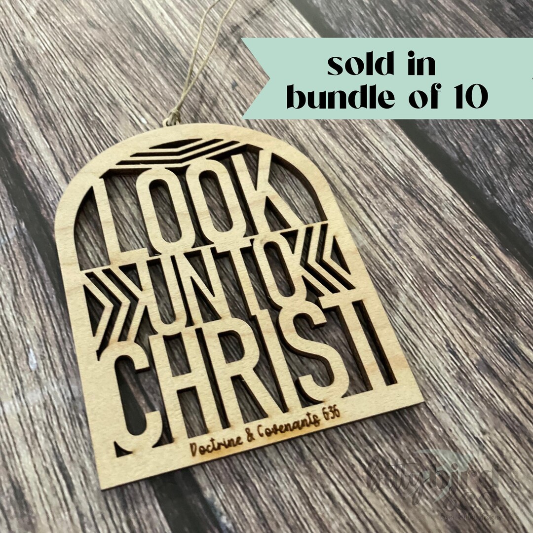 Look Unto Christ LDS Youth 2025 Ornamet, Lds Youth Theme Ornament,youth ...