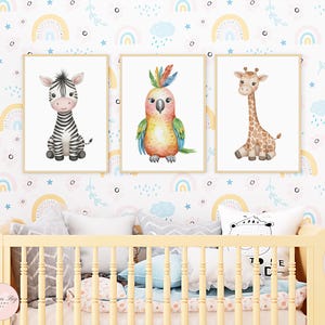 Cute Safari Animals Clipart, Baby Safari Animals Png, Jungle Animals ...