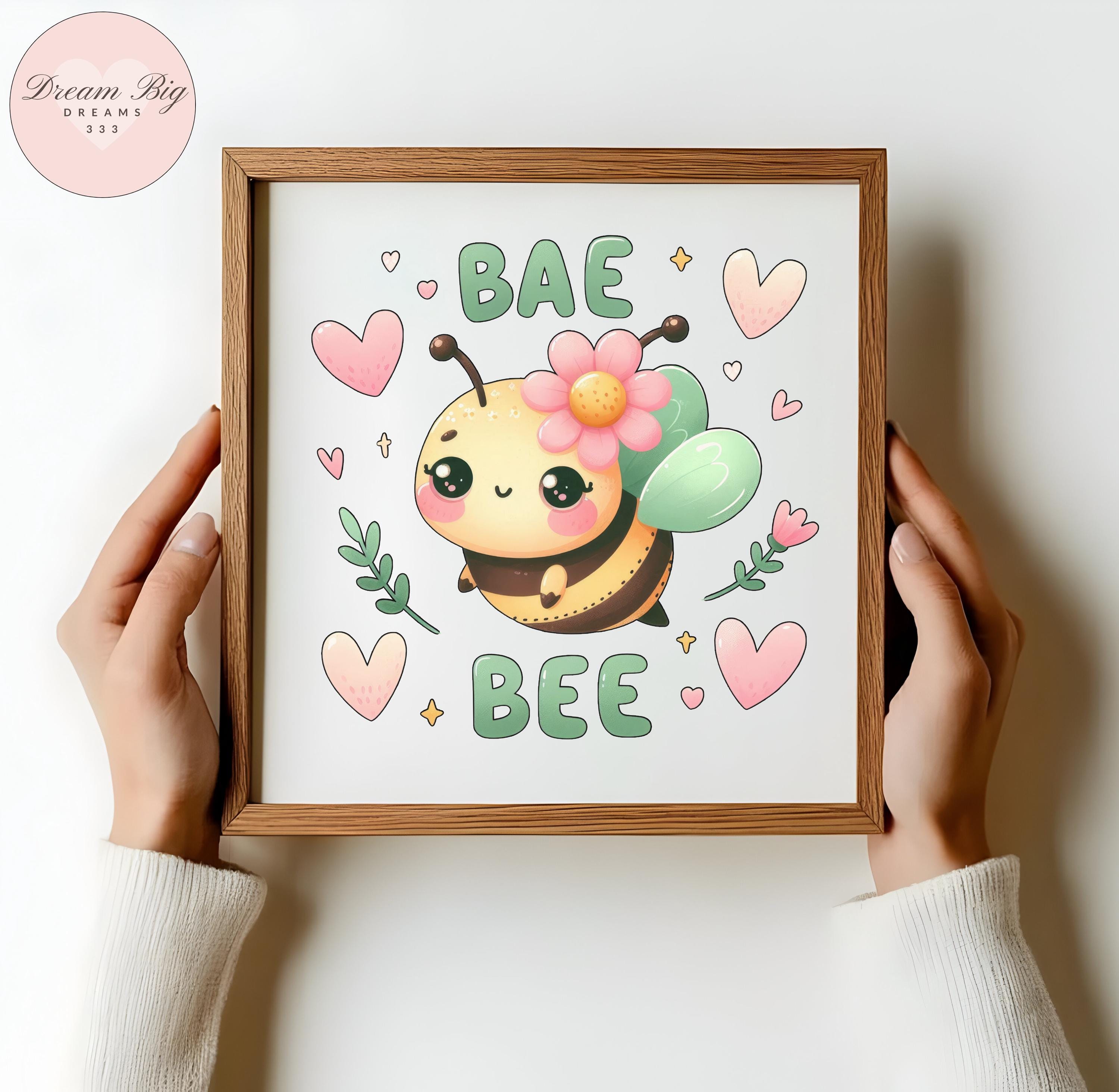 Cute Bee Png, Bee Clipart, Cartoon Bee Clipart, Newborn Png, Baby ...