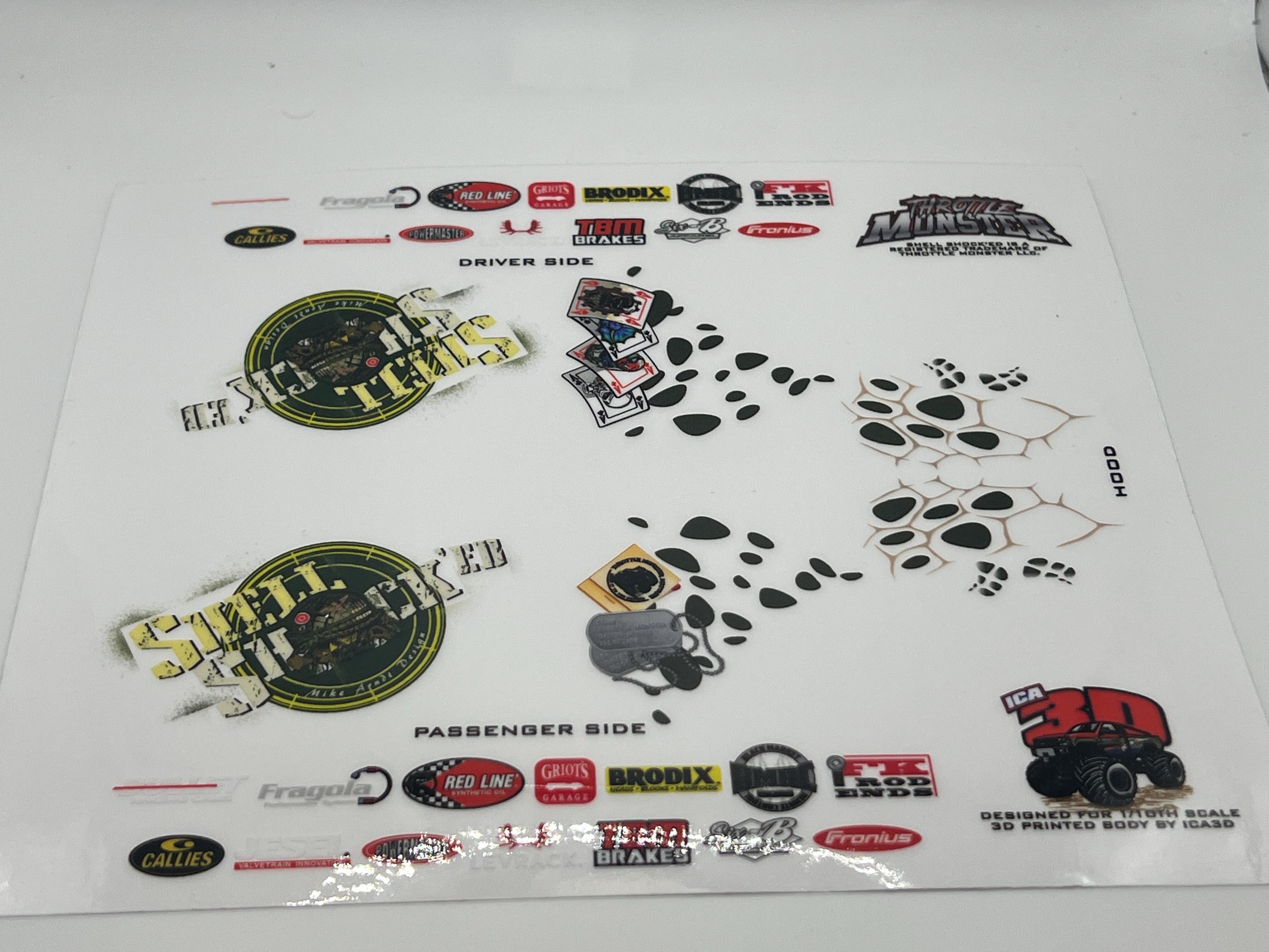 Officially Licensed Shell Shock’ed Decal Kits - Etsy