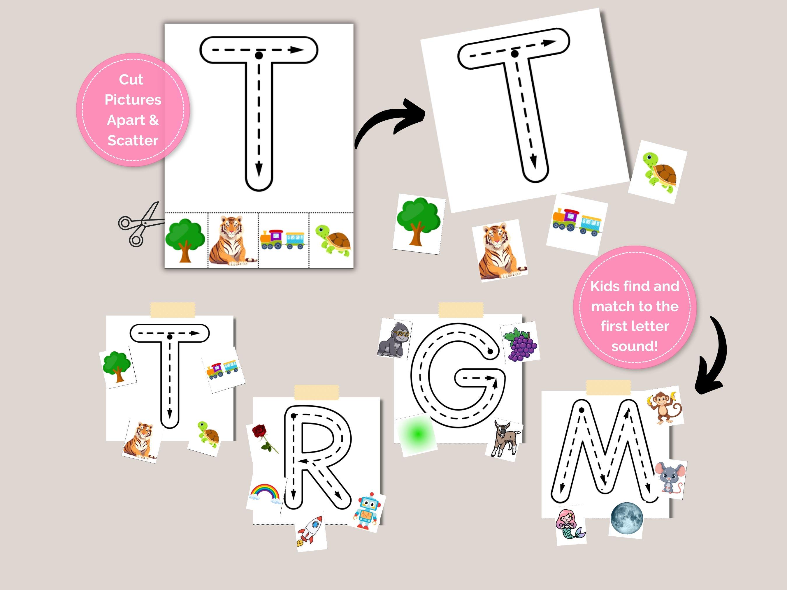 First Letter Sounds Scavenger Hunt, Preschool Phonics Fun, Phonemic ...