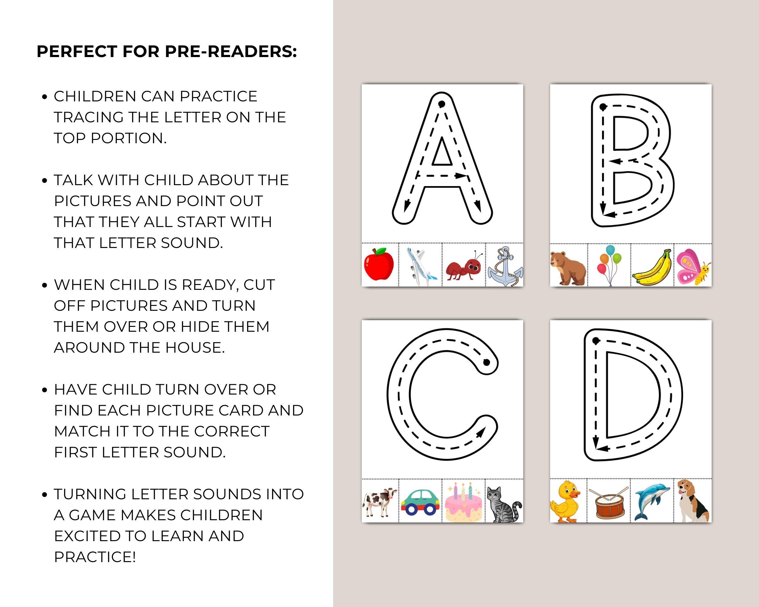 First Letter Sounds Scavenger Hunt, Preschool Phonics Fun, Phonemic ...