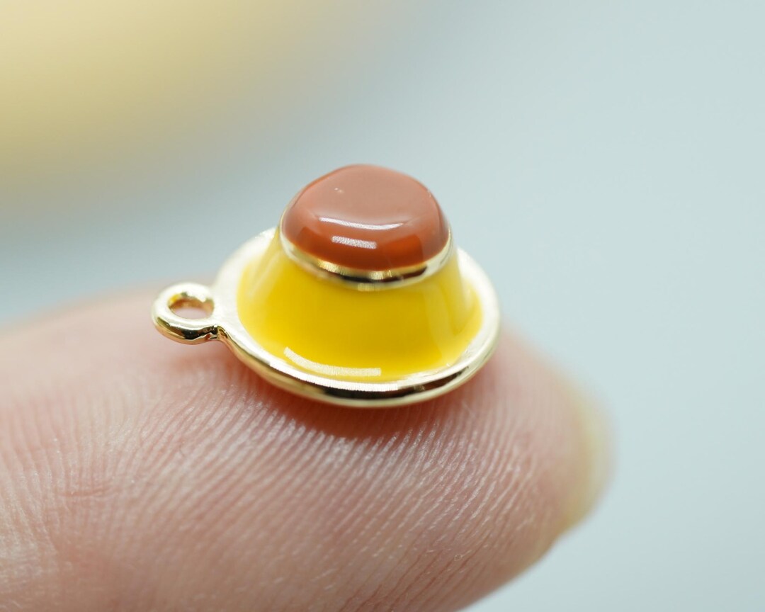 Japanese Pudding Charm: Enamel Jewelry Making (2 Pcs, 12.5x10mm) - Etsy