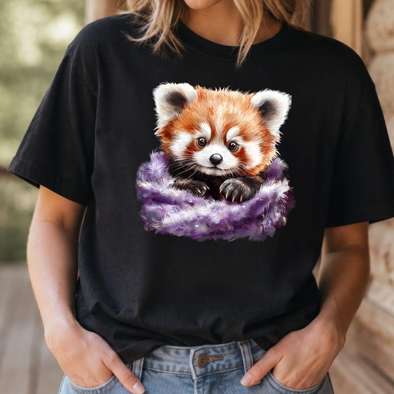 Red Panda Shirt, Animal Lover Gift Comfort Colors Wildlife Tee - Etsy