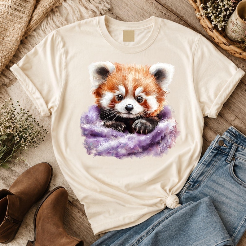 Red Panda Shirt, Animal Lover Gift Comfort Colors Wildlife Tee - Etsy