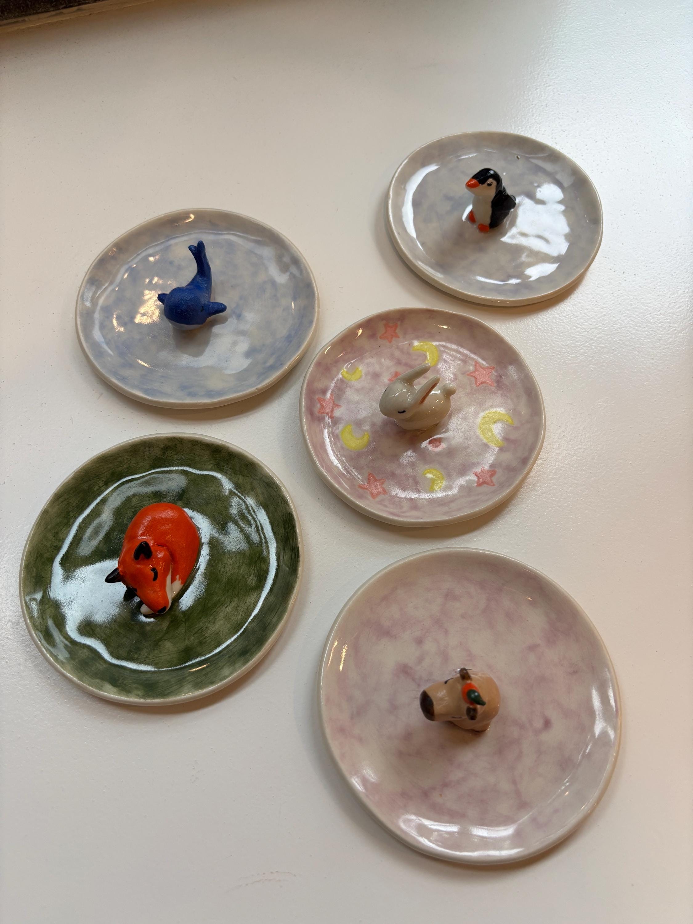 Cute Animal Trinket Dish | Handmade Ceramics | Pottery | Happy ...