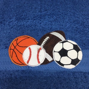 Multi Sports Towel, Kid's Sports Towel, Sports Bath Towel, Personalized ...