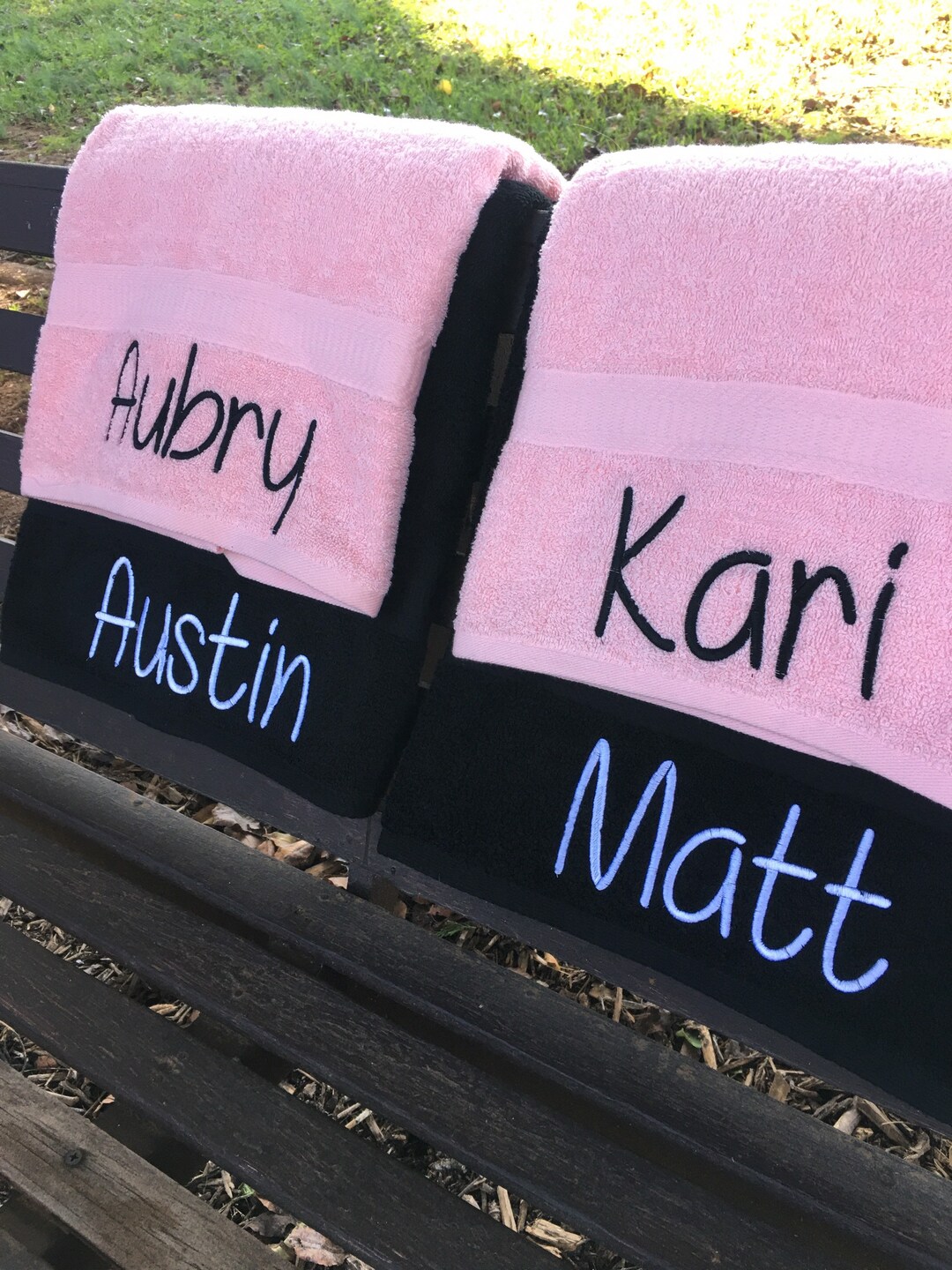 Personalized Bath Towels Embroidered Towel Monogrammed Bath - Etsy