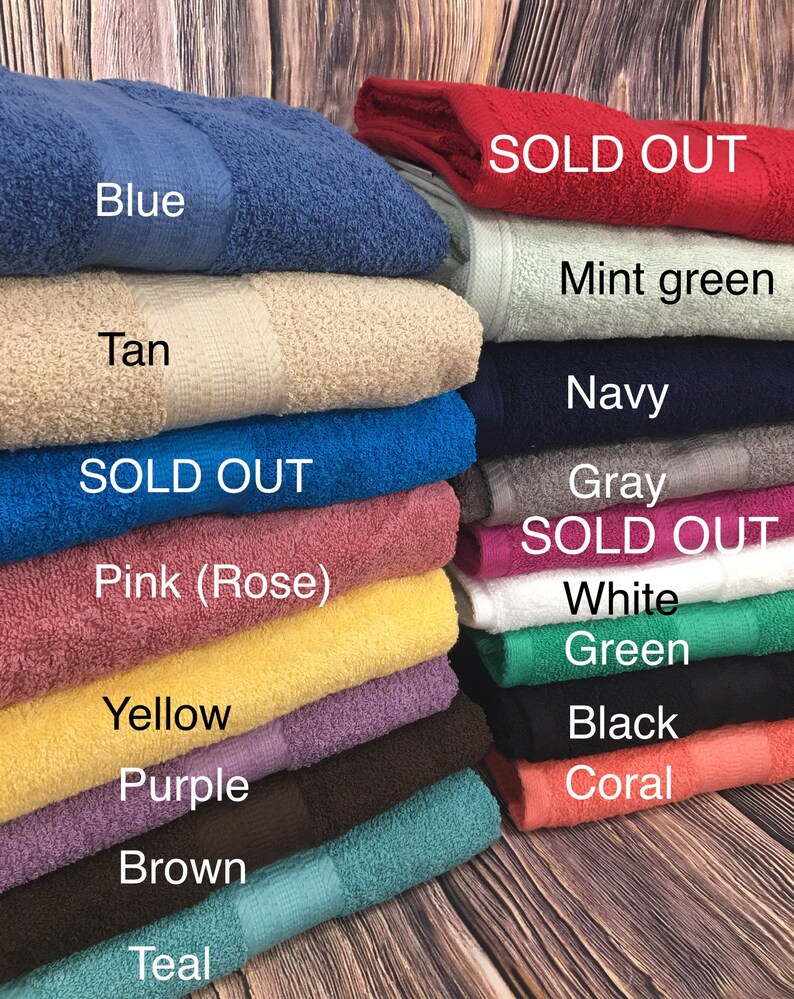 Personalized Bath Towel Embroidered Towel Monogrammed Bath - Etsy