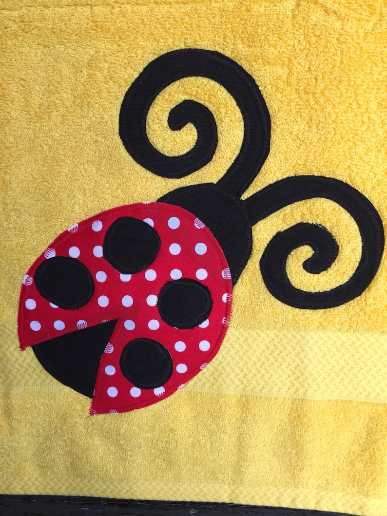 Purple Ladybug Towel Ladybug Bathroom Décor Kid's - Etsy