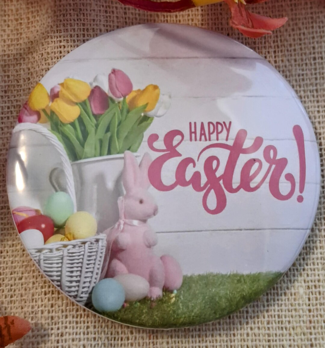 Easter Pin Back Badges, Badges, Happy Easter, Easter Badges ...
