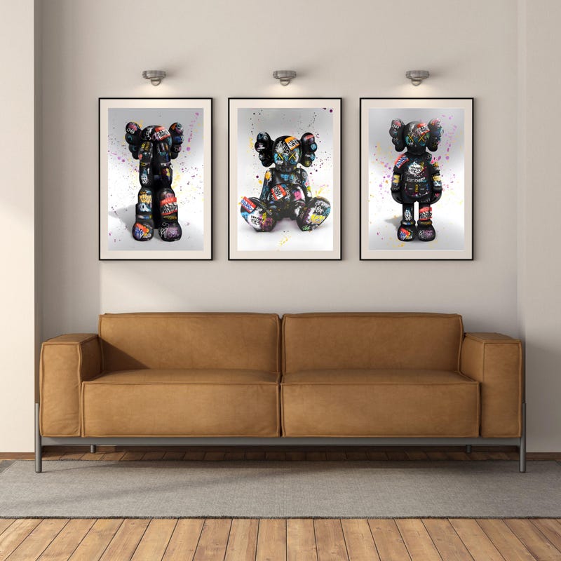 Kaws Wall Art - Etsy