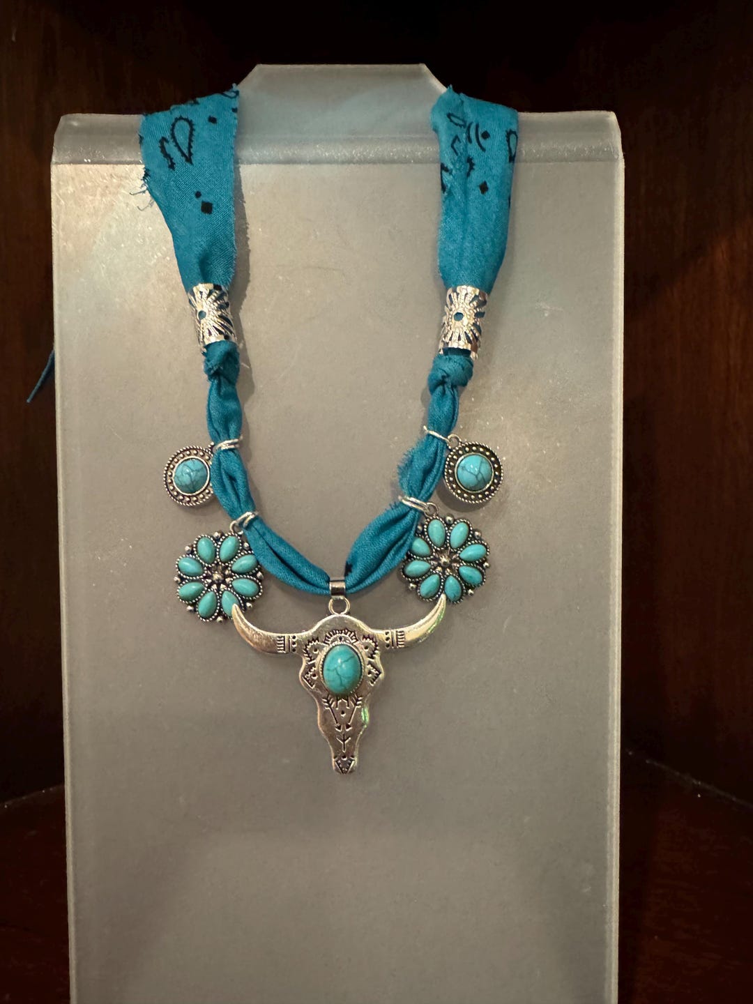 Bandana Necklace Country Jewelry - Etsy