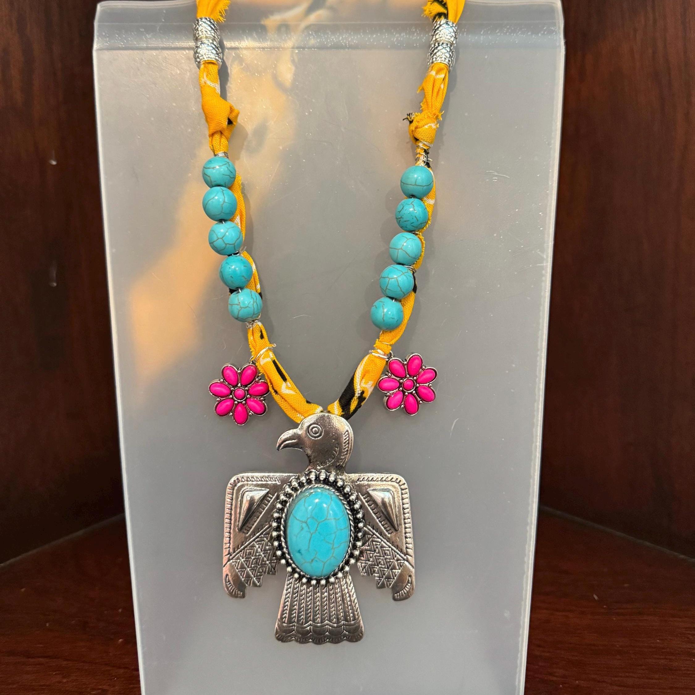 Bandana Necklace Country Jewelry - Etsy