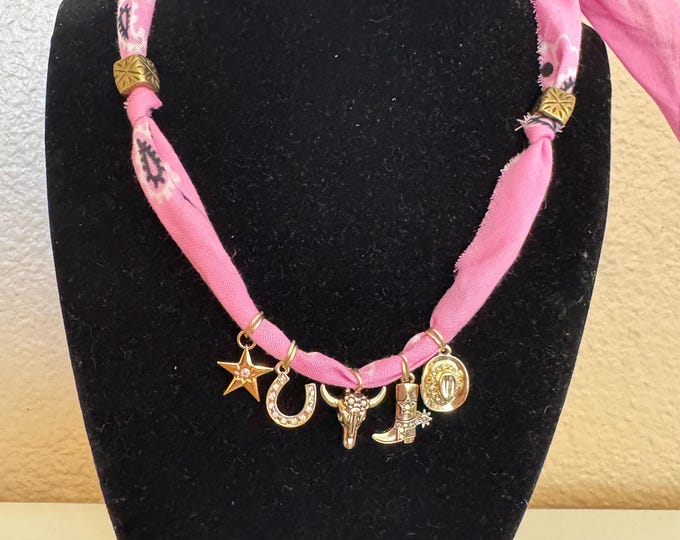 Bandana Necklace Country Jewelry - Etsy