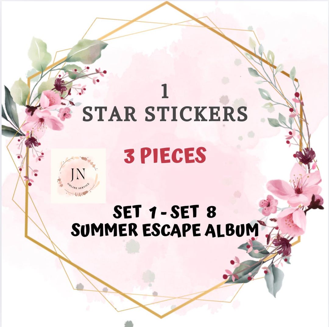 Mono 1 Star Stickers - 3 Pieces - Etsy