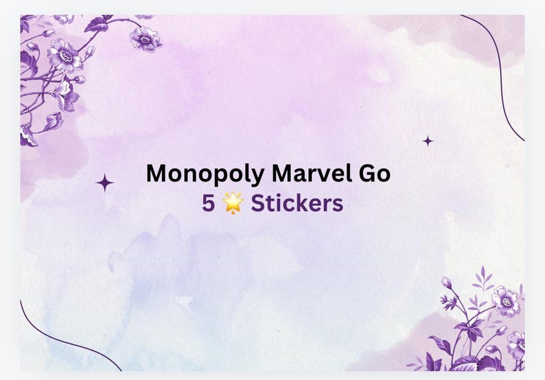 Mono 5 Star Stickers Set 18 Oh My Cloak 1 Piece - Etsy