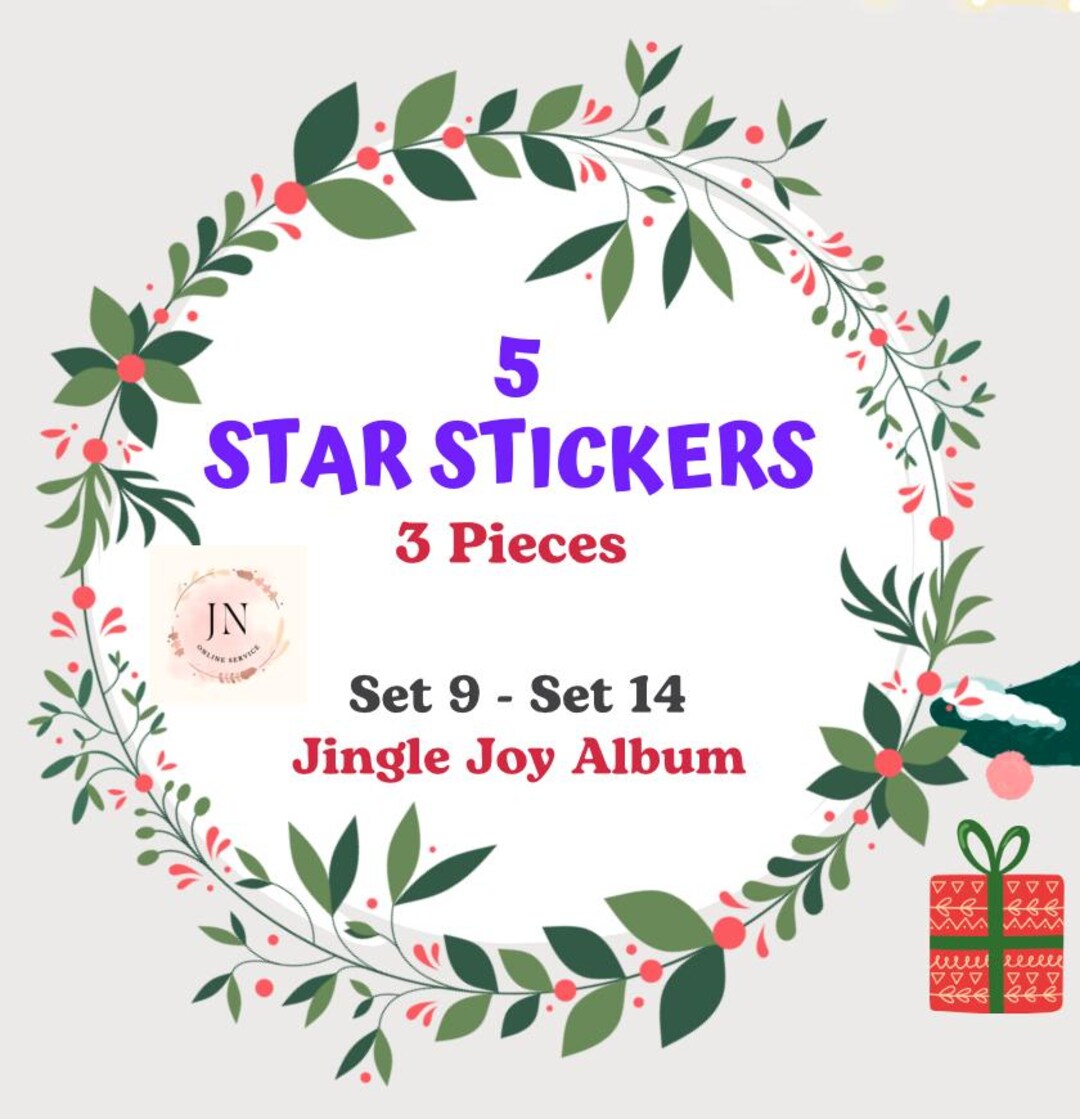 Mono 5 Star Stickers 3 Pieces - Etsy