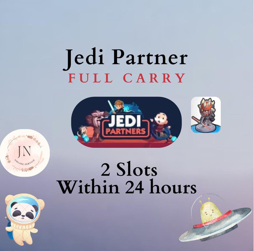 Mono Jedi Partner 24 Hours - 2 Slots - Etsy