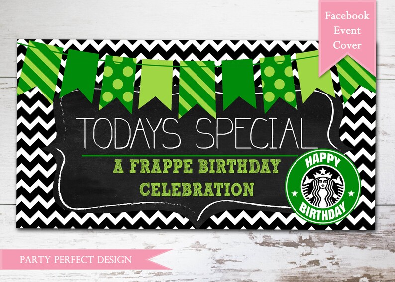 Fiesta De Cumpleaños De Starbucks Facebook Event Photo Etsy España