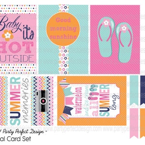 Summer Days, Summer Fun, Journal Cards. Perfect for Project Life ...