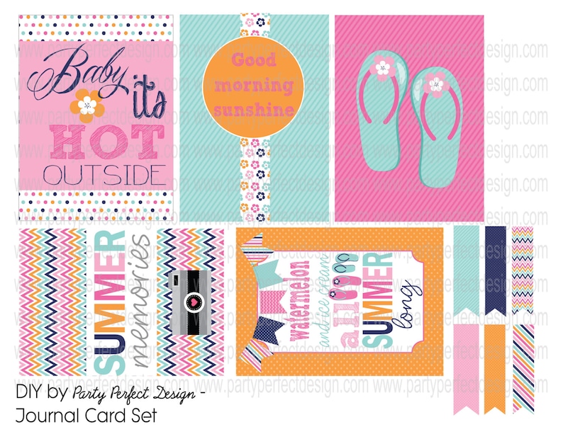 Summer Days, Summer Fun, Journal Cards. Perfect for Project Life ...