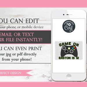 Gamer 20x30 Inch Birthday Poster - Instant Download - Etsy