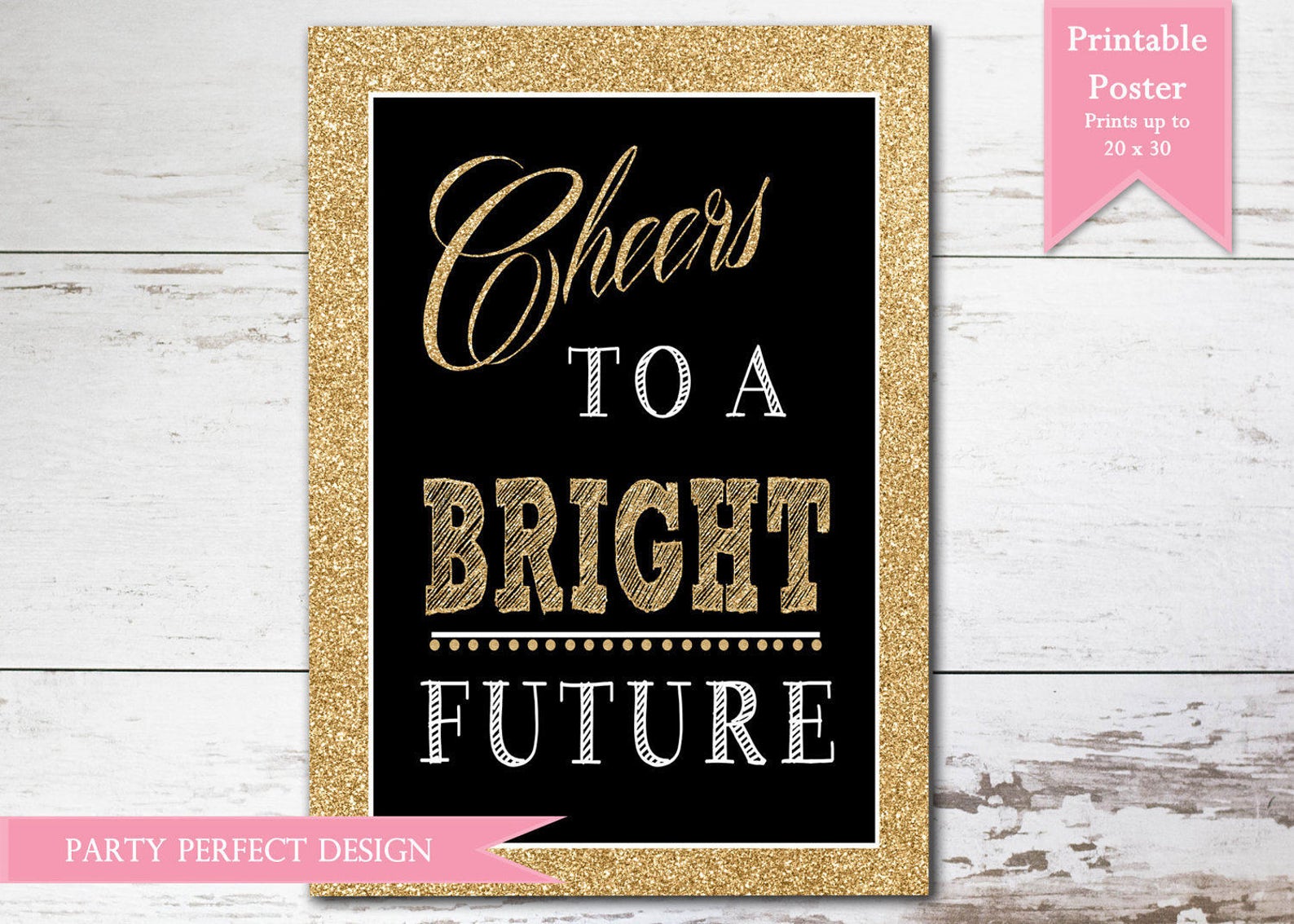 Graduation Printable Poster Good Luck Poster Bright Future | Etsy