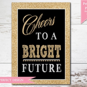 Graduation Printable Poster, Good Luck Poster, Bright Future Poster ...