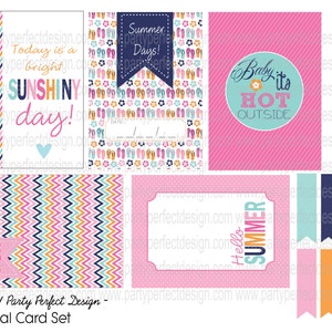 Summer Days, Summer Fun, Journal Cards. Perfect for Project Life ...