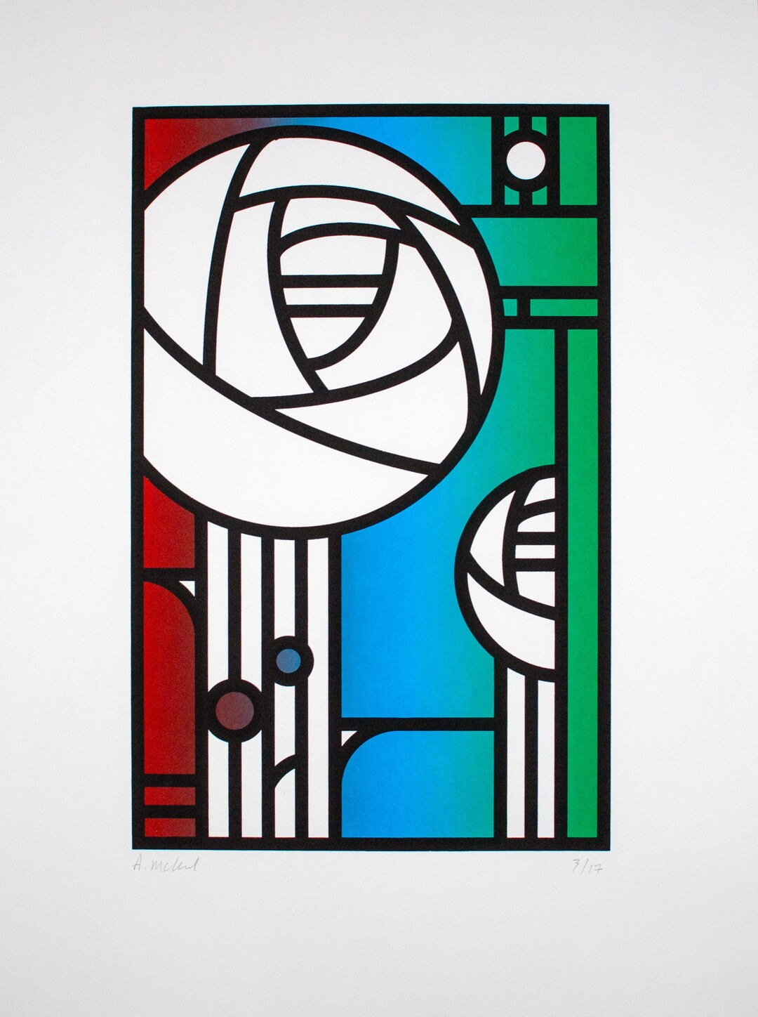 Glasgow Rose No. 2 2-color Screen Print - Etsy