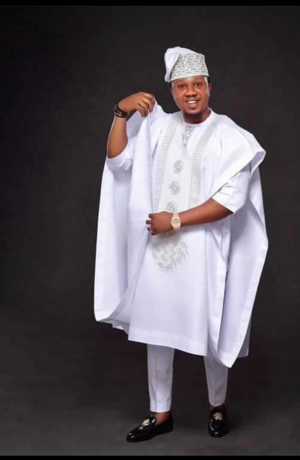Agbada for Men With Monogram Embroidery/african Wedding Suit/ White ...