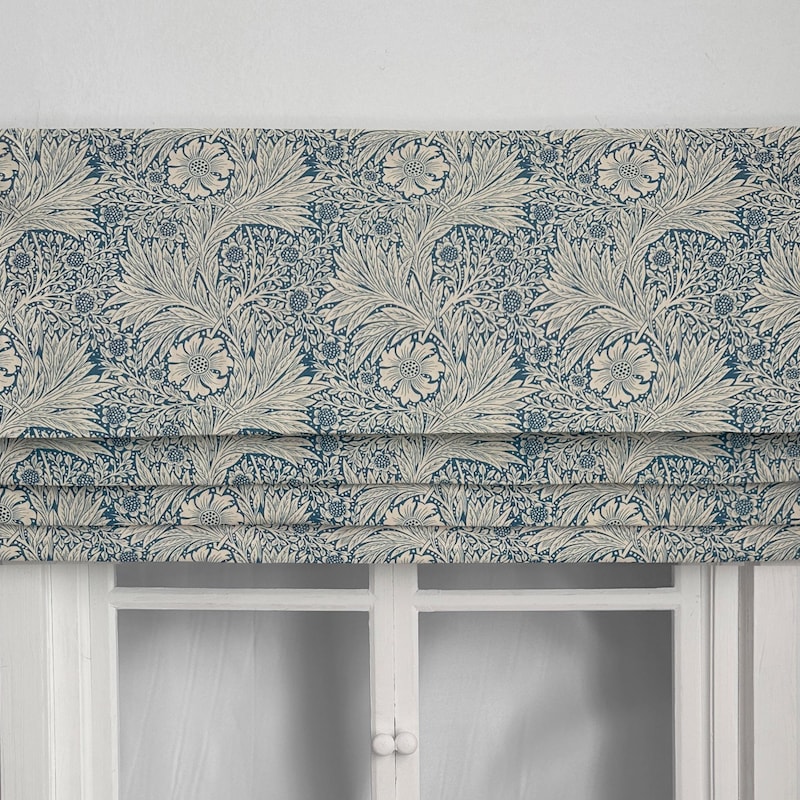 Faux Roman Shade Blue - Etsy