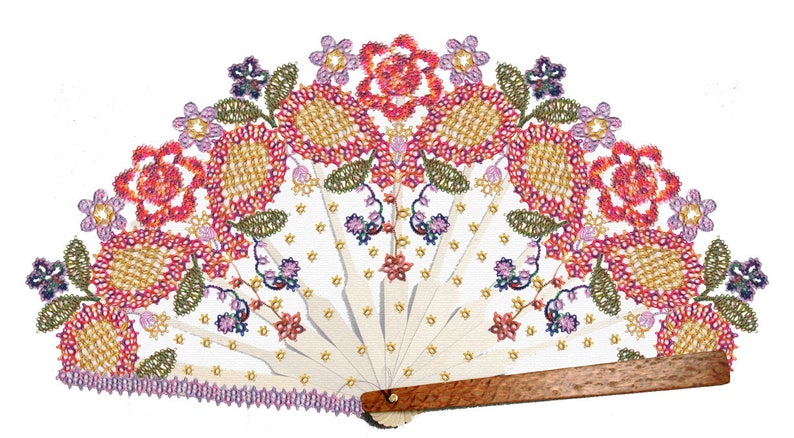 Floral Fan Motifs Pattern - Etsy