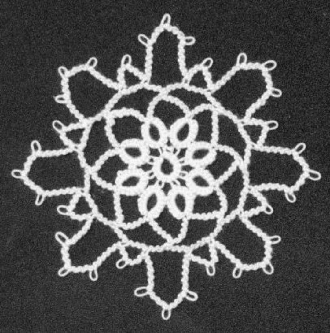 Tatted 8 Pointed Snowflake Pattern - Etsy