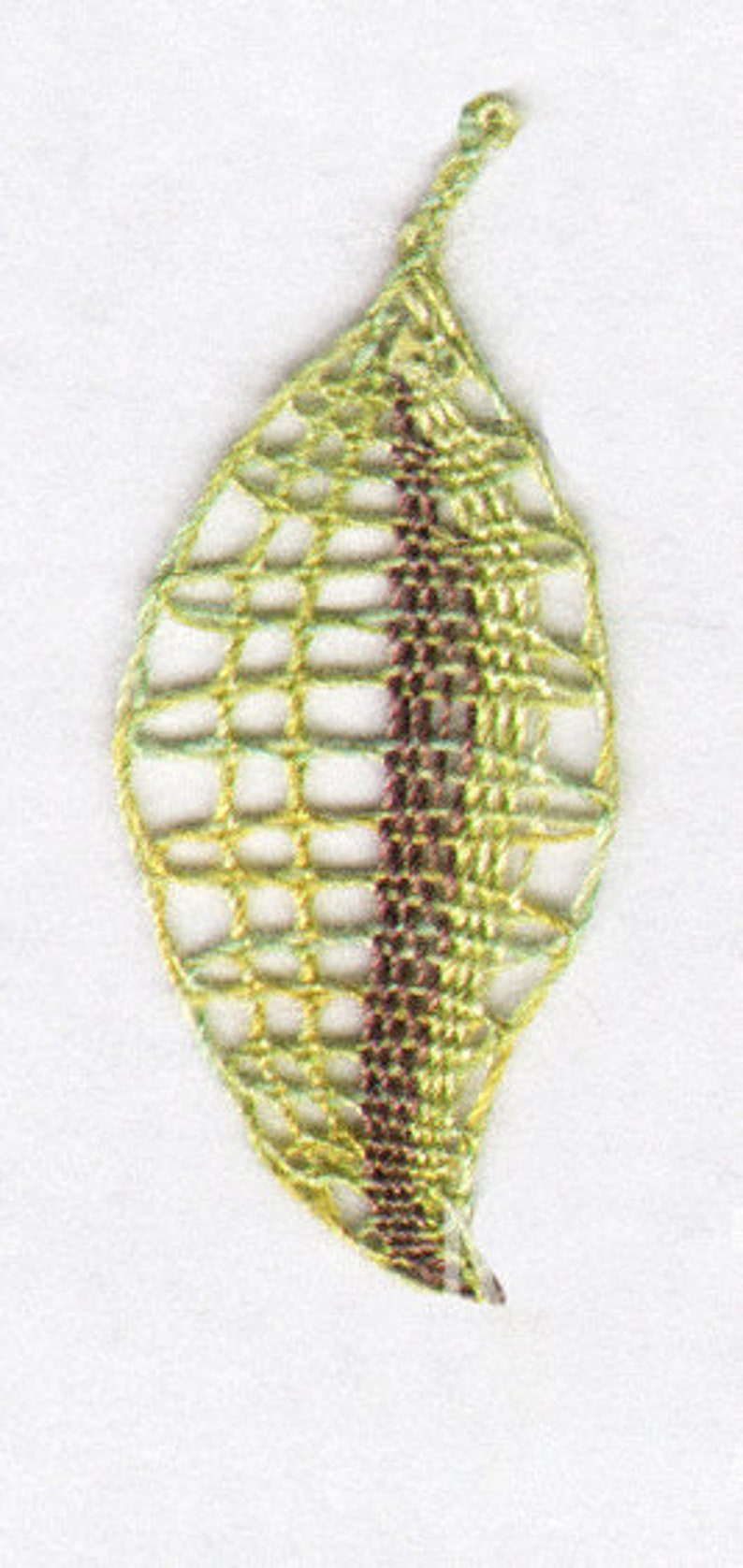 Bobbin Lace Lobed Leaf Motif Pattern - Etsy