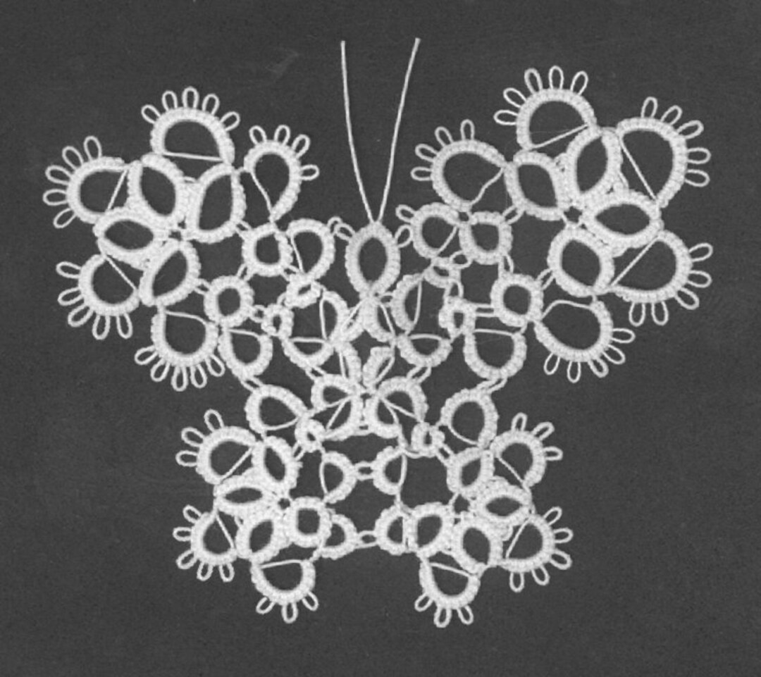 1 Shuttle Butterfly Tatting Pattern - Etsy