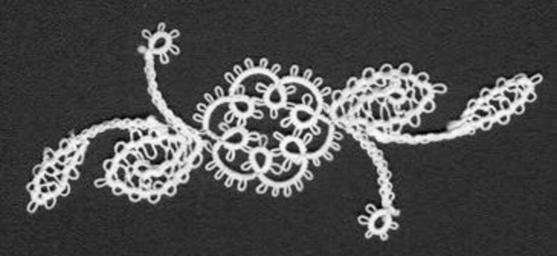 Tatted Rose Spray Pattern - Etsy